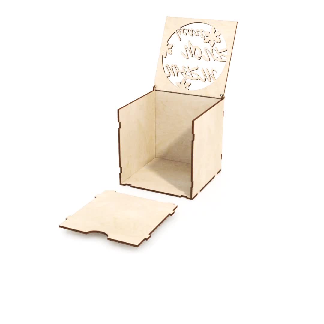 Party & Gifting Craft Supplies & Tools Gift box PDF Laser cut files ...