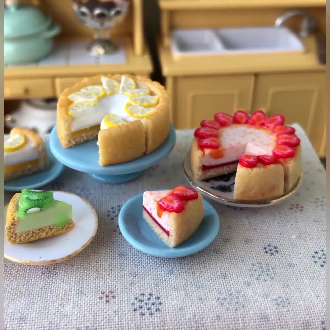 Realistic Miniature 1:12 Kiwi Cheesecake Art & Collectibles Miniatures ...