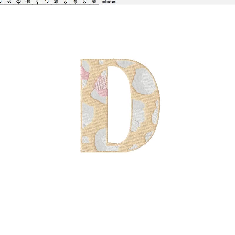 Sewing & Fiber Craft Supplies & Tools Leopard Font Embroidery Monogram ...