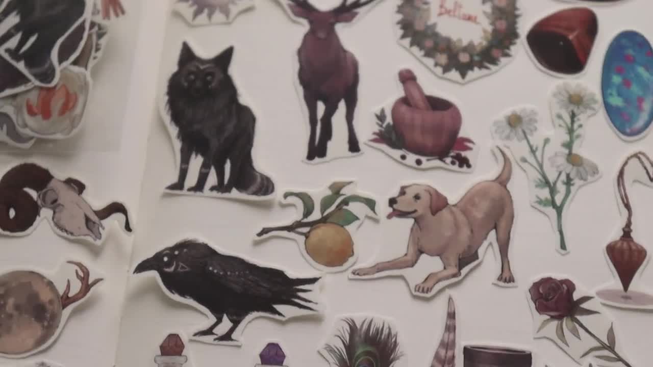 Grimoire Journal Witchy art illustration Baby Modern Witch | Book of ...