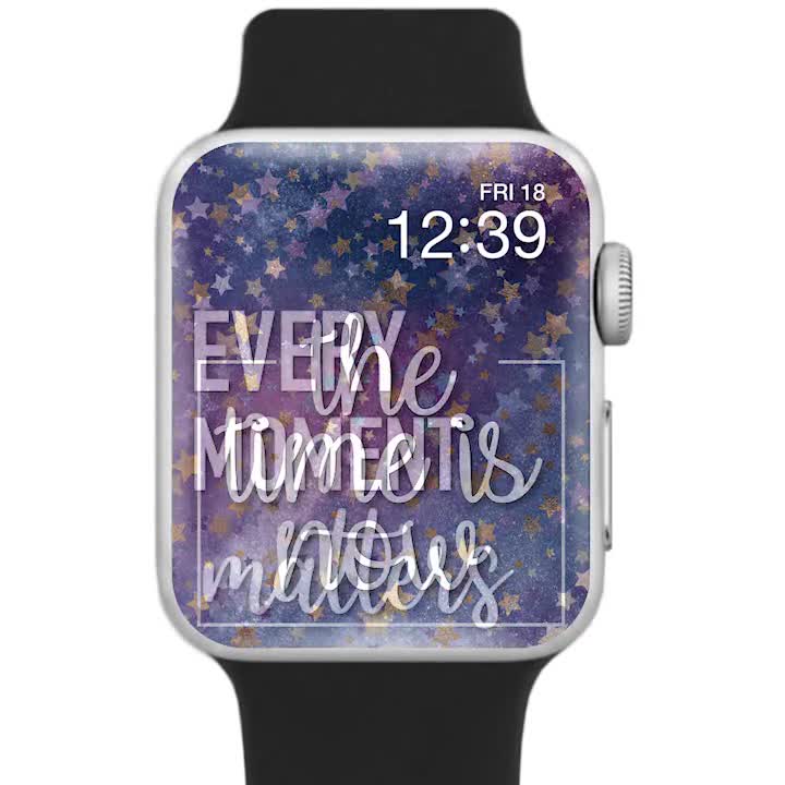 Apple WatchFace Blue Watercolor Star Constellations iWatch and iPhone ...
