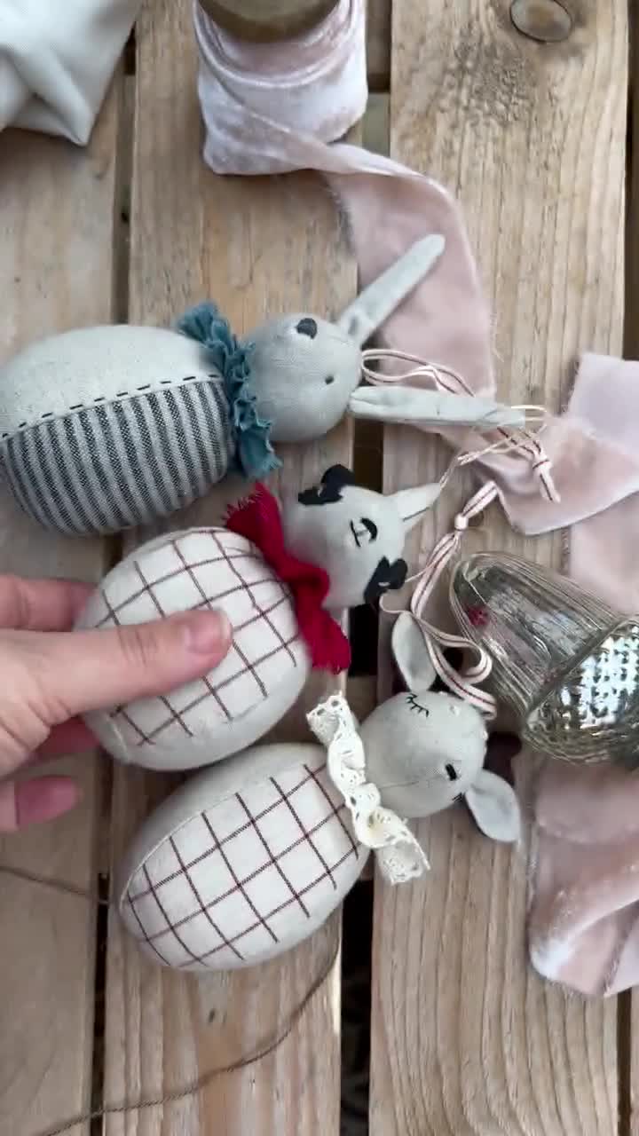 Vintage Christmas Roly Poly style ornament decor sewing pattern and ...