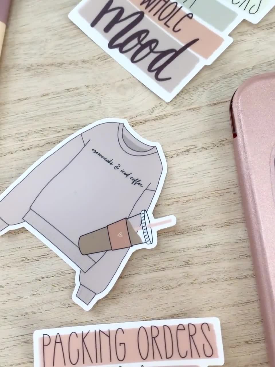 Paper Clear Sticker CLEAR Packing Orders is a Whole Mood Small Business ...